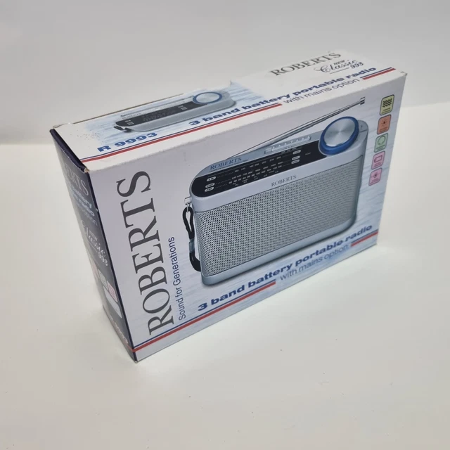 ROBERTS 993 RADIO New Classic 3 Band Portable FM MW LW. £31.91 ...