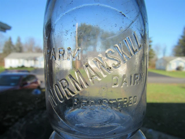 BOUTEILLE DE LAIT TREHP Norman's Kill Normanskill Farm Dairy Albany NY ...