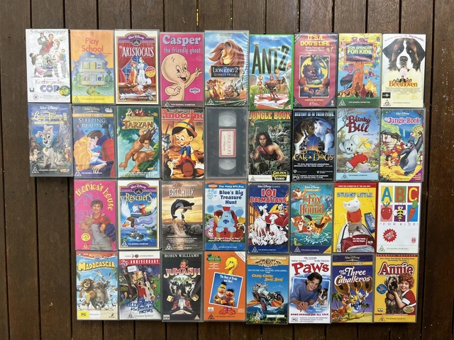VINTAGE VHS TAPES X 34 Movies Kids Children Tv Film Cartoons Comedy ...
