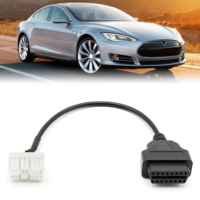 12PIN OBD2 ADAPTER Fit Tesla Model X S Diagnostic Cable Scan My Tesla ...