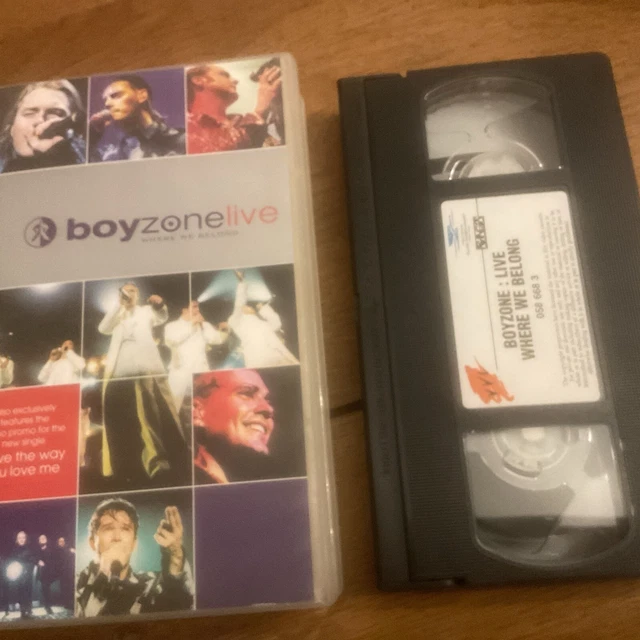 BOYZONE - LIVE - Where We Belong (VHS, 1998) £1.50 - PicClick UK
