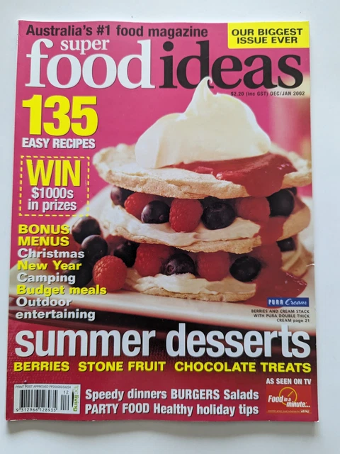 SUPER FOOD IDEAS Magazine Issue 22 Dec/Jan 2002 Australia's No. 1 Food ...
