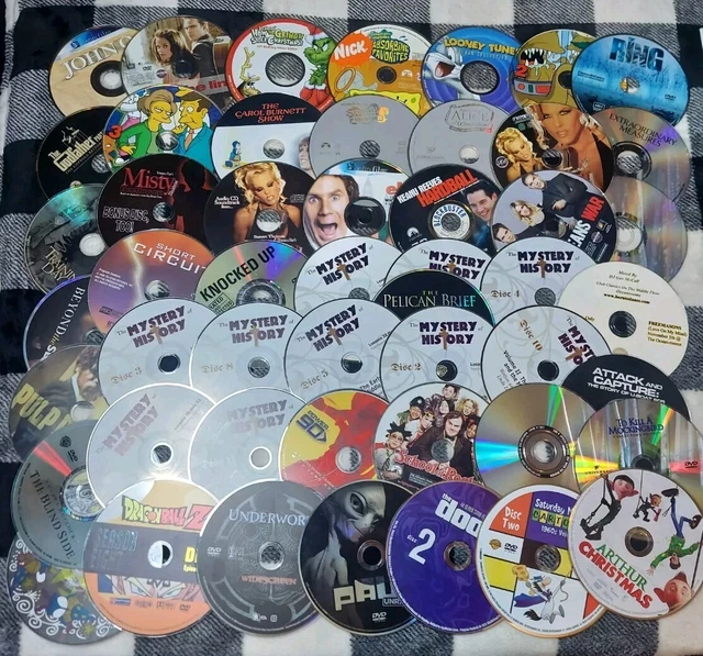 LOT OF 50 DVDs Movies, Series, Shows, Kids, Wholesale Disc(s), Only DVD ...