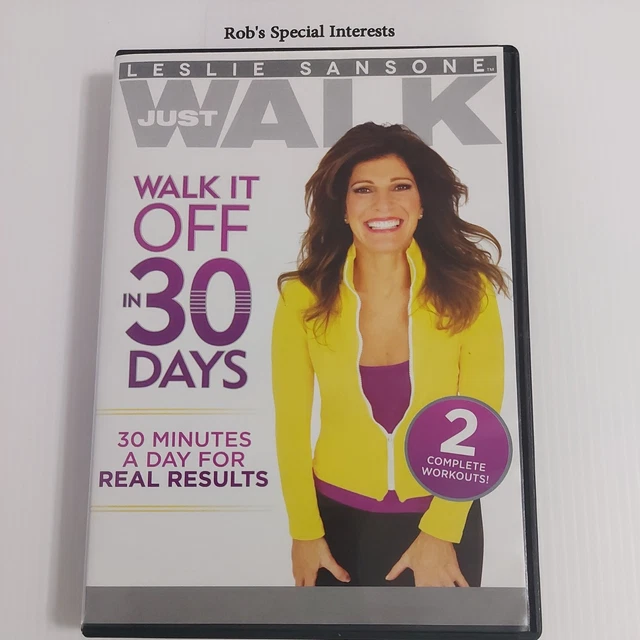 LESLIE SANSONE: JUST Walk - Walk It Off in 30 Days DVD 2013 Health ...
