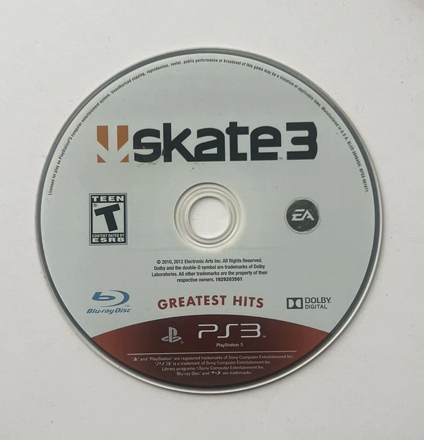 SKATE 3 (Sony PlayStation 3, 2010) PS3 Disc Only Tested $11.97 ...