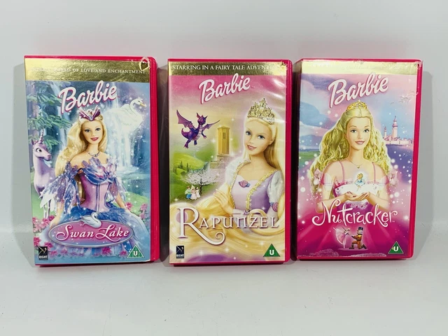 BARBIE VINTAGE VHS Tapes Bundle Nutcracker Rapunzel Swan Lake EUR 10,28 ...