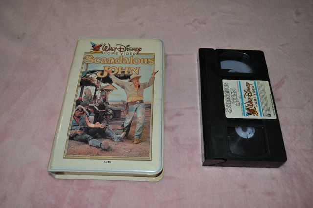 WALT DISNEY HOME video disney scandalous john VHS rare old clam shell ...