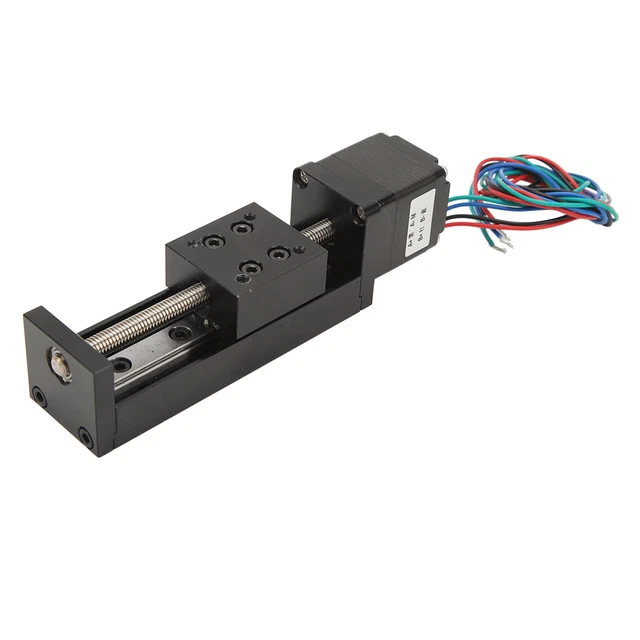 LINEAR RAIL GUIDE Slide Actuator Stepper Motion Stage 50mm Stroke ...