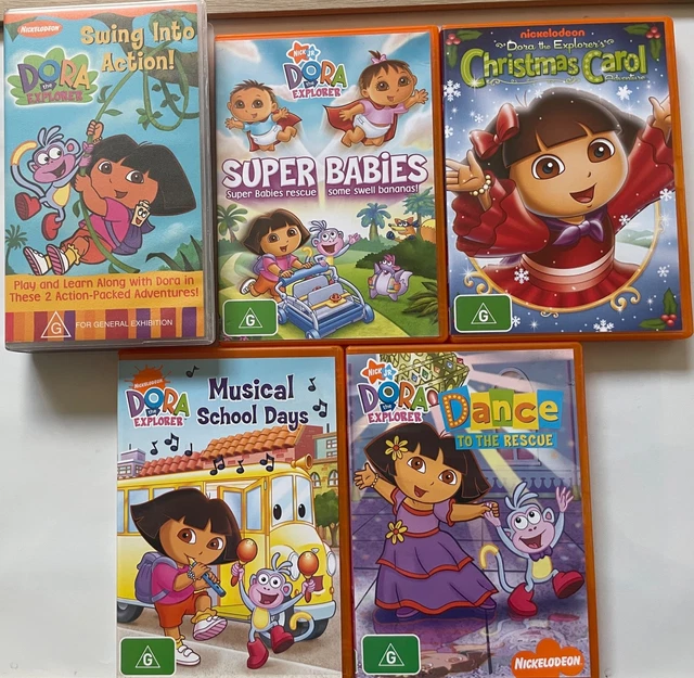 DORA EXPLORER DVD Bundle 4 DVDs + Bonus VHS Orange Video Kids ...
