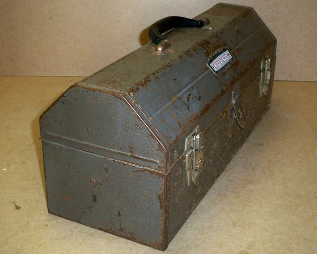 VINTAGE CRAFTSMAN 6520 20" Mechanics Hip Roof Tool box with Tray ...
