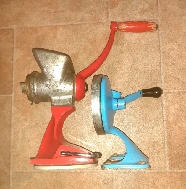 SPONG BEAN SLICER 102 Blue And Red Harper Limpet Mincer 1960 - 70'S ...