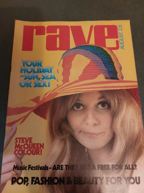 VINTAGE RAVE MAGAZINE AUGUST 1970 The Who Beatles Mungo Steve McQueen ...
