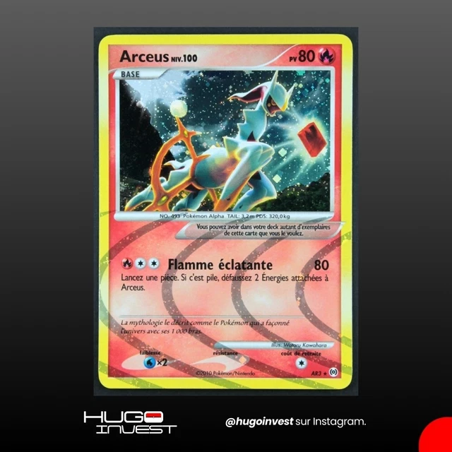 CARTE POKÉMON - Arceus Niv.100 AR3 Platinum Arceus - Française FR EUR ...