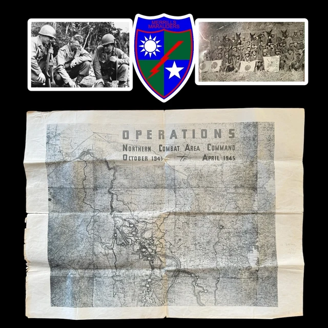 RARE! WWII LEDO Road Burma Merrill’s Marauders Northern Combat Area ...