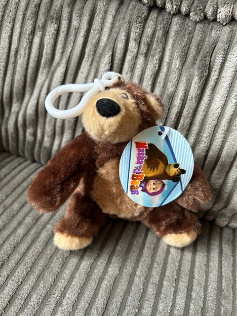 MASHA AND THE Bear Plush Teddy Clip On Keyring NEW £10.99 - PicClick UK