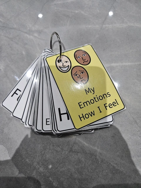 LARGE SET OF Emotions flash cards, autism, adhd. £5.99 - PicClick UK