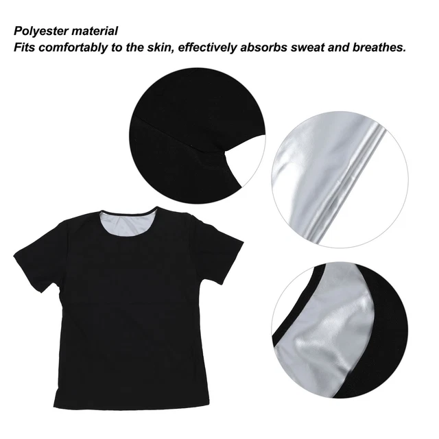 WOMEN SAUNA SHIRT Multifunction Comfort Accelerate Fat Burning Sweat ...