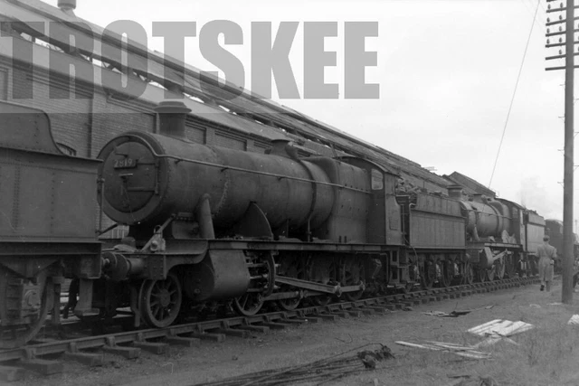 LARGER NEGATIVE BR British Railways Steam Loco 2819 Class 28xx Oxley ...