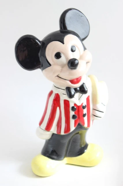 VINTAGE WALT DISNEY Ceramic Mickey Mouse Figure Statue Home Decor ...