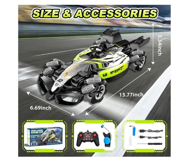 360° DRIFT RACING Car, Remote Control, Hand Gesture. Music, Light £31. ...