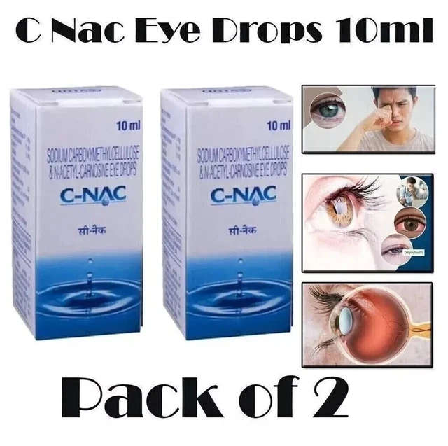 CATARACT EYE DROPS with 1% NAC, N-Acetylcarnosine 10ml Vial 2 pack $34. ...