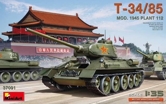MINIART 1/35TH SCALE Russian T-34/85 Mod.1945 plastic model kit. £17.36 ...