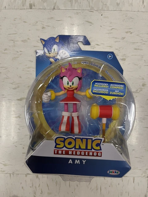 JAKKS PACIFIC SONIC The Hedgehog AMY ROSE With Piko Hammer 4” Action ...