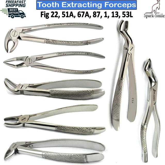 ORAL SURGERY TOOTH Extraction Forceps Surgical Dental Teeth Extracting ...