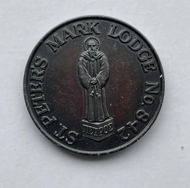 MASONIC TOKEN/PENNY. ST. Peter’s Mark Lodge no 842. Please See Notes £9 ...