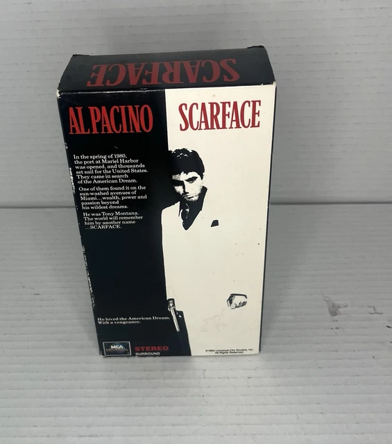 SCARFACE VHS TAPE 1983 2 Tapes Al Pacino MCA 1st Release VHS Classic De ...