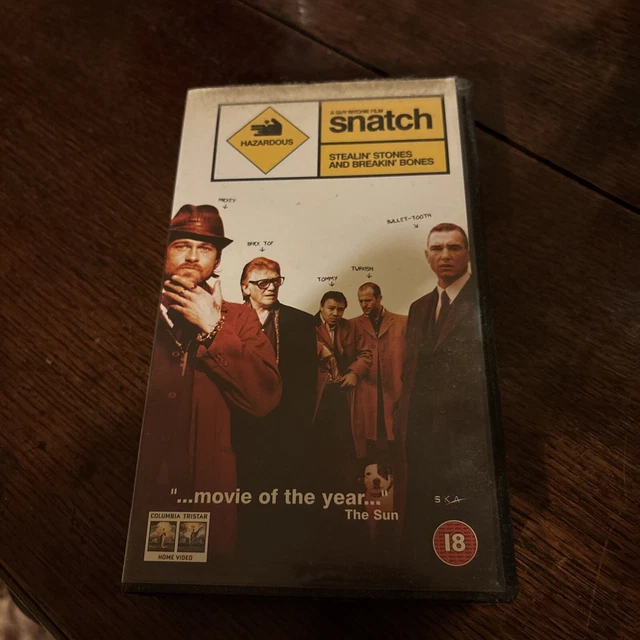 SNATCH GUY RITCHIE Brad Pitt Vinnie Jones Jason Statham Small Box VHS ...
