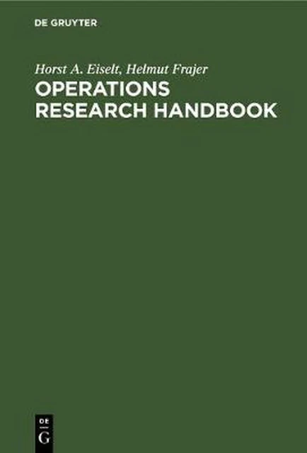 OPERATIONS RESEARCH HANDBOOK: Standard algorithms and methods with examples by H £242.49 ...