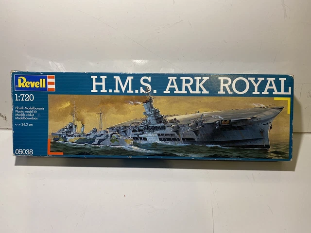 REVELL 1/720 HMS ARK ROYAL (WWII) Destroyer £8.00 - PicClick UK