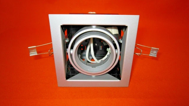 HALOLITE 240V GU10 Adjustable Single Downlight (HA-MGU101) Satin Silver ...