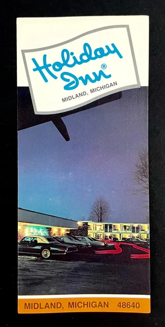1960S HOLIDAY INN Midland Michigan Valhalla Lounge Vtg Hotel Travel ...