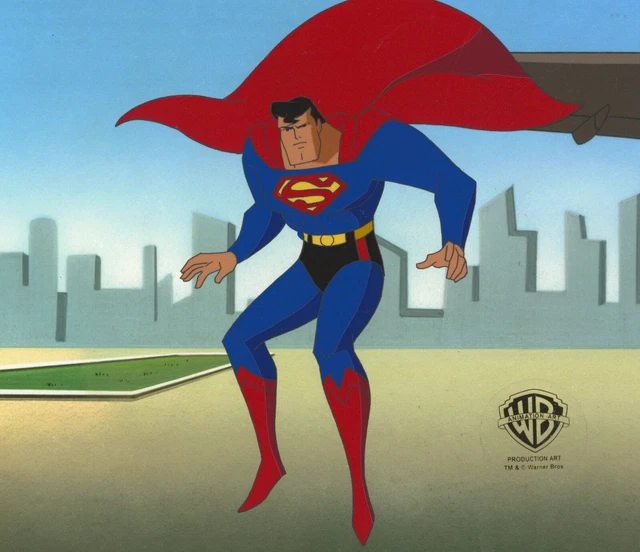 SUPERMAN ANIMATED SERIES-ORIGINAL Production Cel-Superman EUR 469,32 ...