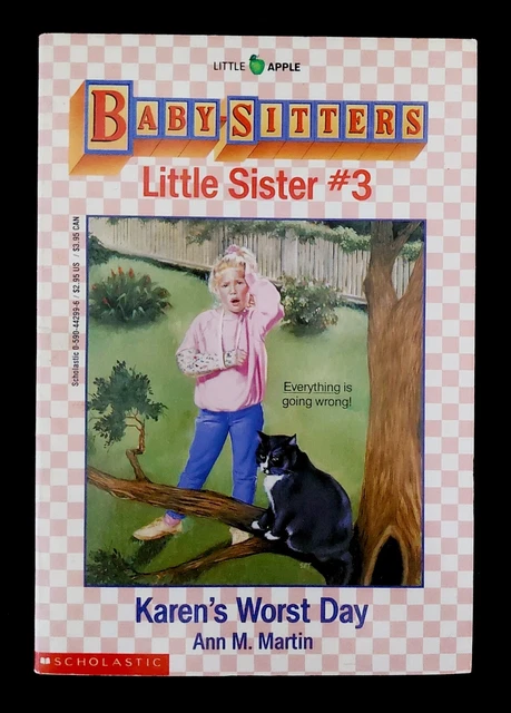 VINTAGE THE BABY-SITTERS Club Little Sister #3 Karen’s Worst Day by Ann ...