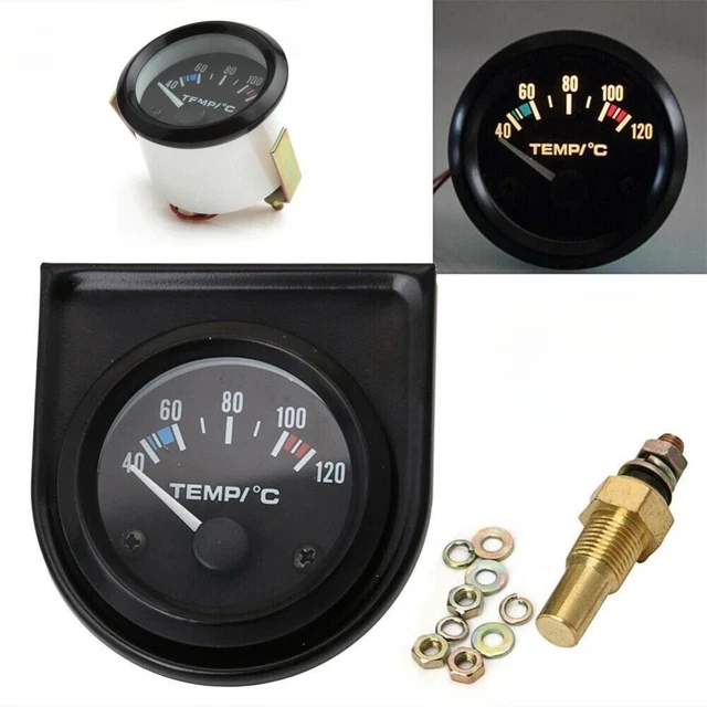 CAR 52MM WATER Temperature Meter 2 Inch 40 to 120 Celsius Degree Gauge ...