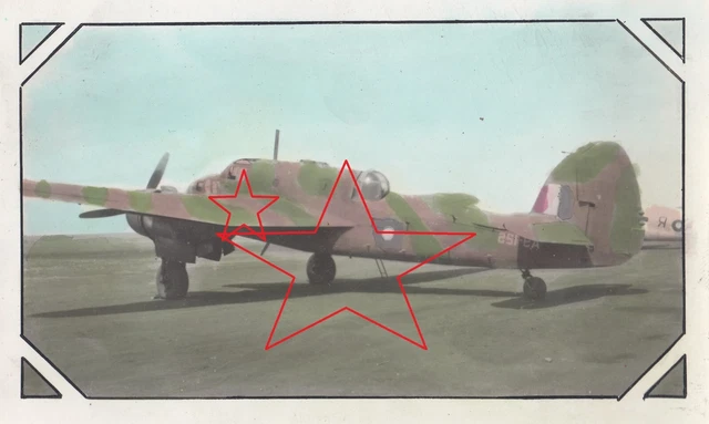 ORIGINAL WWII ERA hand tinted PHOTO of RAAF Bristol Beaufort A9-125 £14 ...