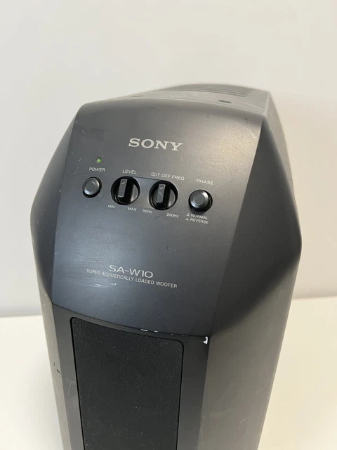 SONY SA-W10 POWERED Active Super Sub-Woofer - Surround Theater Bass ...