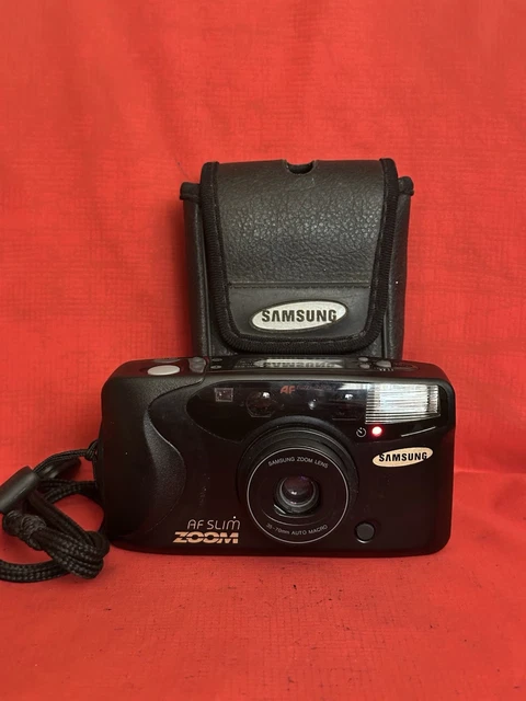 SAMSUNG AF SLIM Zoom 35mm Film Point & Shoot Camera Tested Working (35 ...