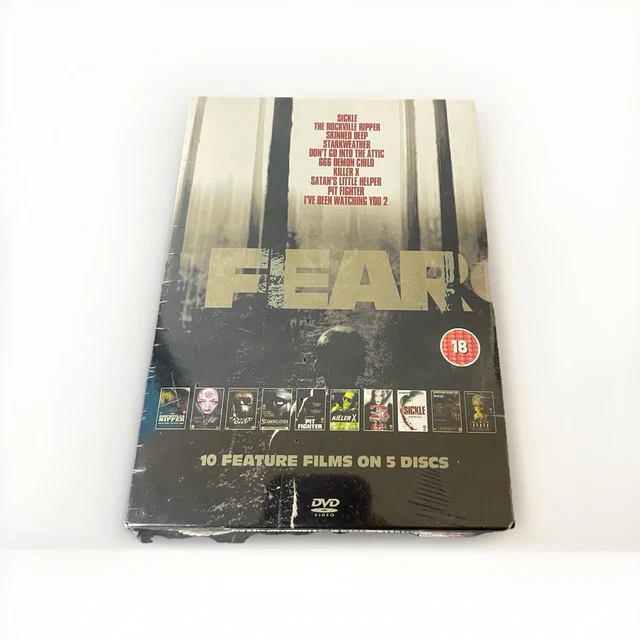FEAR DVD BOXSET 10 FEATURE FILMS ON 5 DISCS 70’s 80’s 90’s Horror! New ...