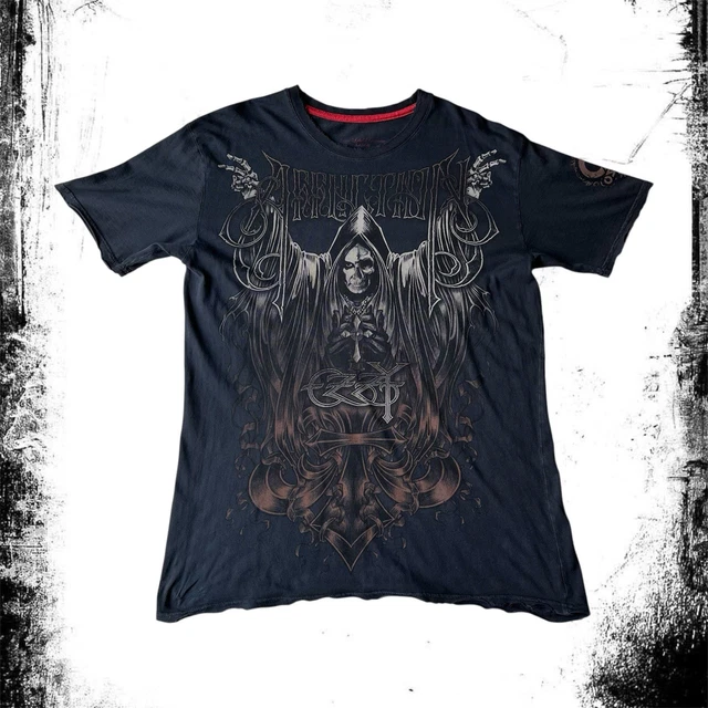 AFFLICTION X OZZY Osbourne Red Label Premium T Shirt £115.08 - PicClick UK