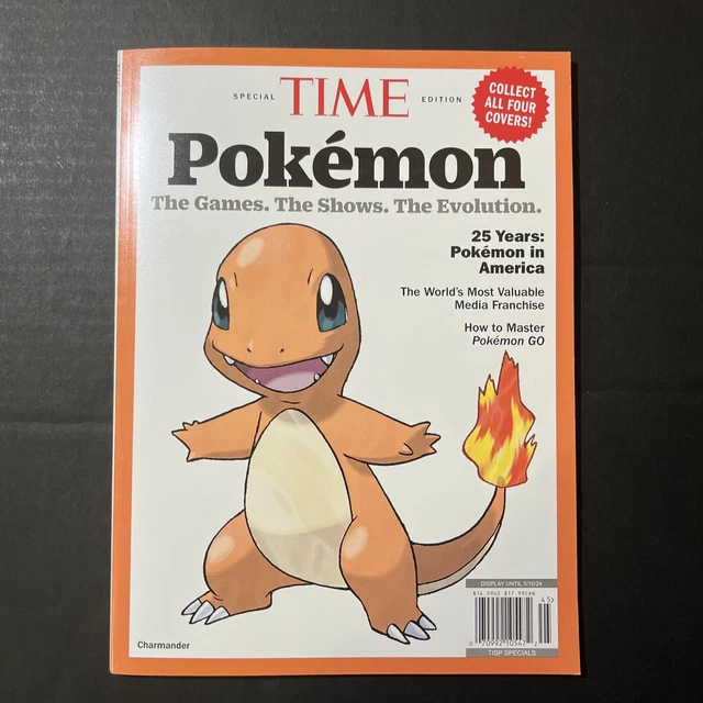 TIME SPECIAL EDITION Magazine 2024 POKEMON Collector Cover CHARMANDER ...