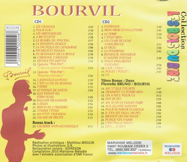CD - BOURVIL- C'était bien - 40e anniversaire EUR 9,90 - PicClick FR