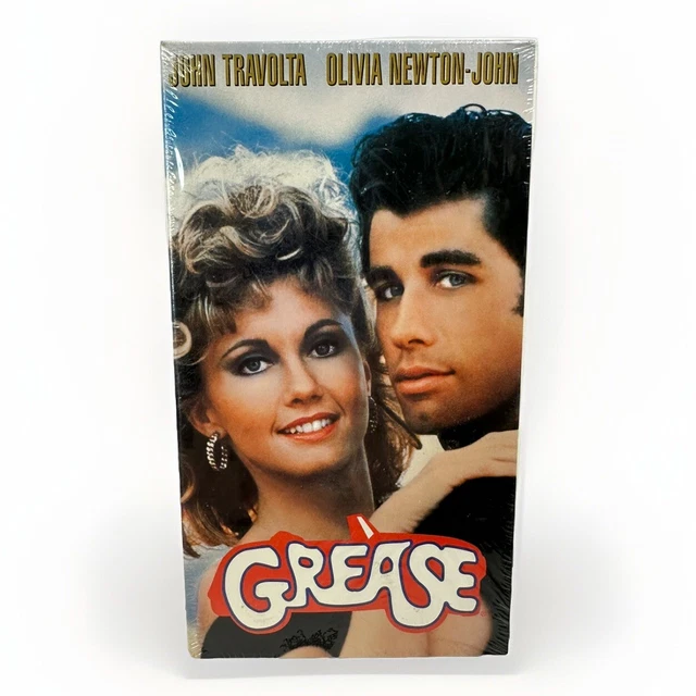 GREASE VHS HI-FI Tape(Paramount 1977)John Travolta Olivia Newton John ...