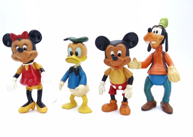 4 MICKEY MAUS Donald Goofy Alte Vintage Spielzeug Comic Figuren Walt Disney 70er EUR 69,90 ...
