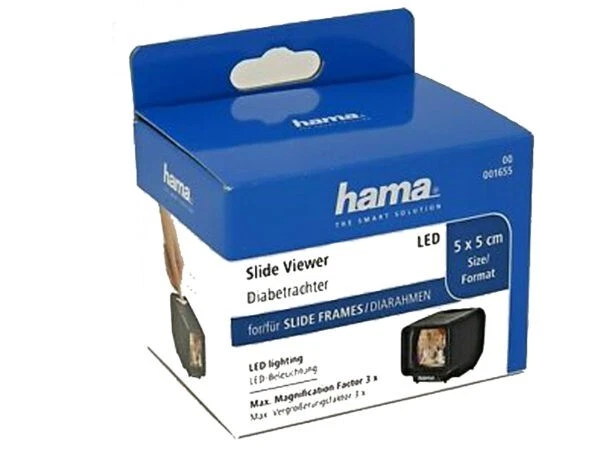 HAMA 35MM SLIDE Viewer 3x LED Magnification AA Battery Backlight ...