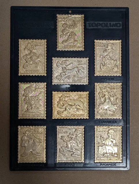 10 FRANCOBOLLI OPERAZIONE Quack Serie Completa Di Topolino ...