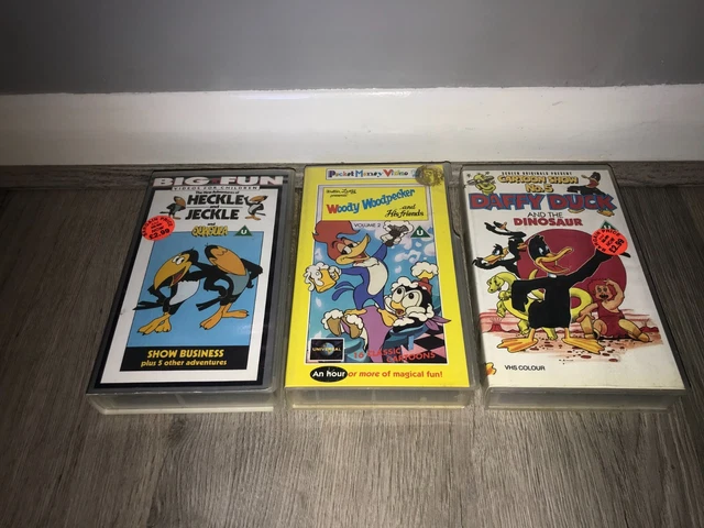 VHS TAPES WOODY Woodpecker And His Friends, Heckle + Jeckle, Daffy Duck ...